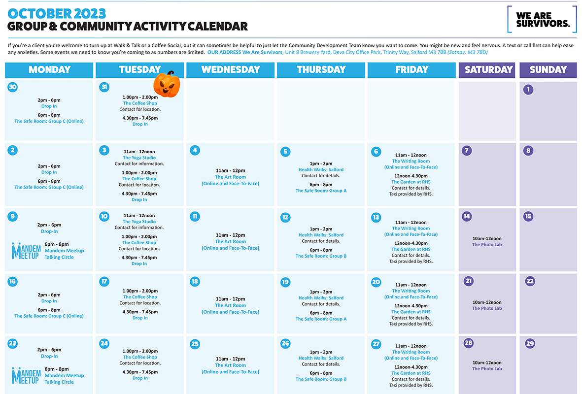 Community Activities - We Are Survivors